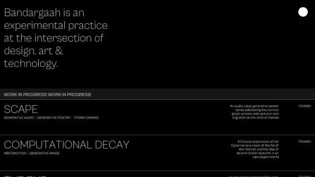 portfolio website WIP