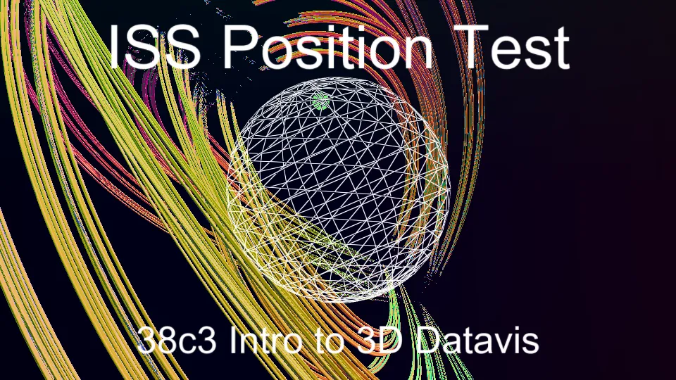 38C3 Intro to 3D Datavisualisation and Shader Coding